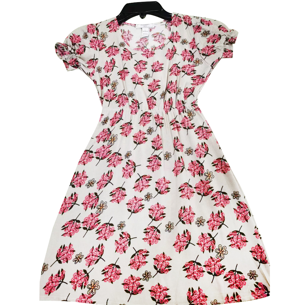 Girls' Summer Dress Prints Floral Knit Dress from China manufacturer ...